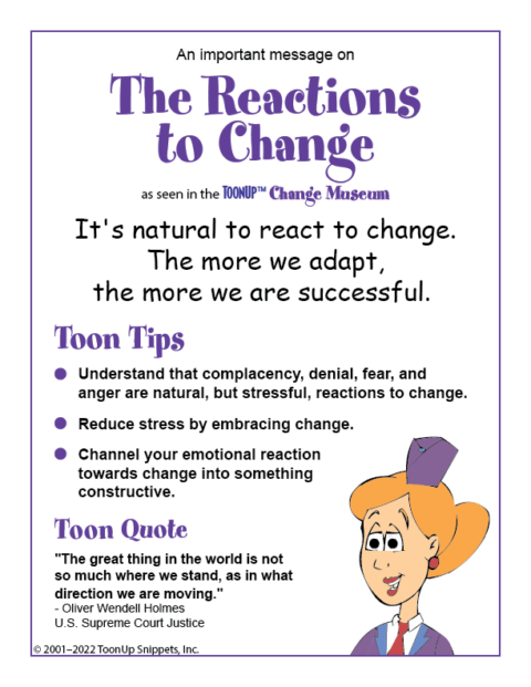 Reactions to Change | ToonUps