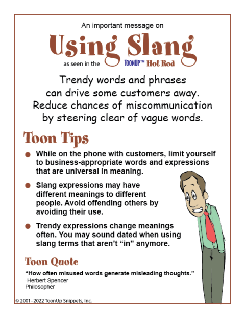 Using Slang | ToonUps