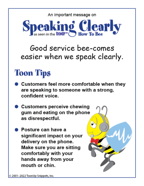 Speaking Clearly | ToonUps