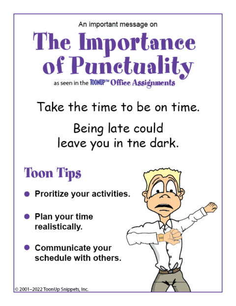 Being on Time | ToonUps