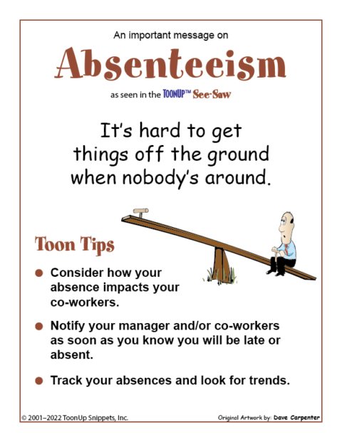 Absenteeism | ToonUps