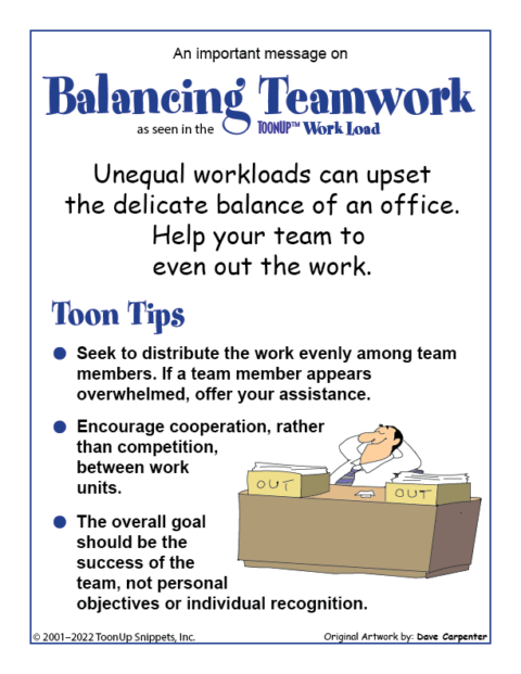 Balancing Workloads | ToonUps
